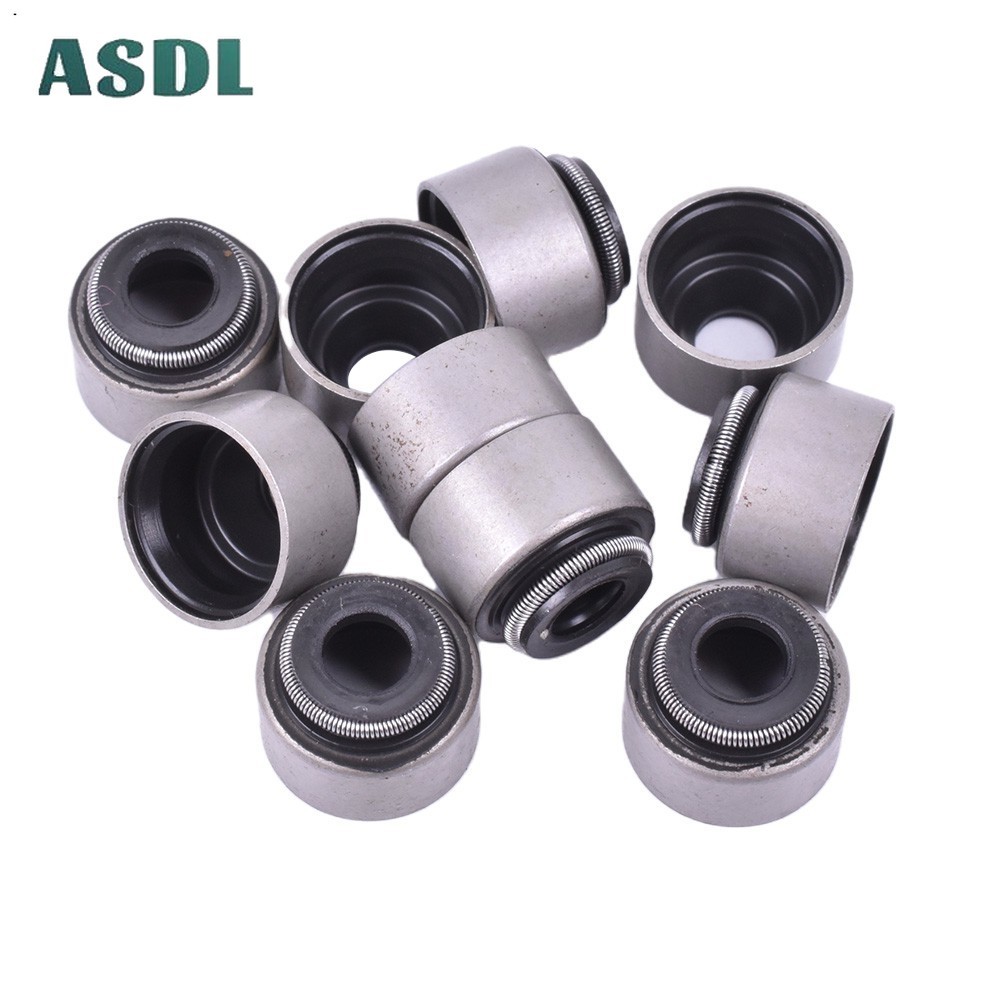 ASDL 10 Pcs Motorcycle 6mm Valve Seal for YAMAHA XT225 Serow 85-07 ...