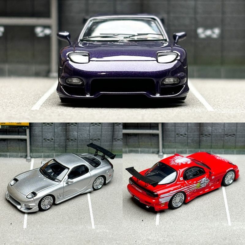 Ready Stock Mortal 1: 64 Mazda Mazda RX7 Veilside Modified Alloy Car ...