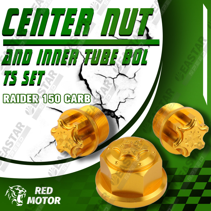 Raider 150 CARB Center Nut And Inner Tube Bolts Set Titanium CNC ...