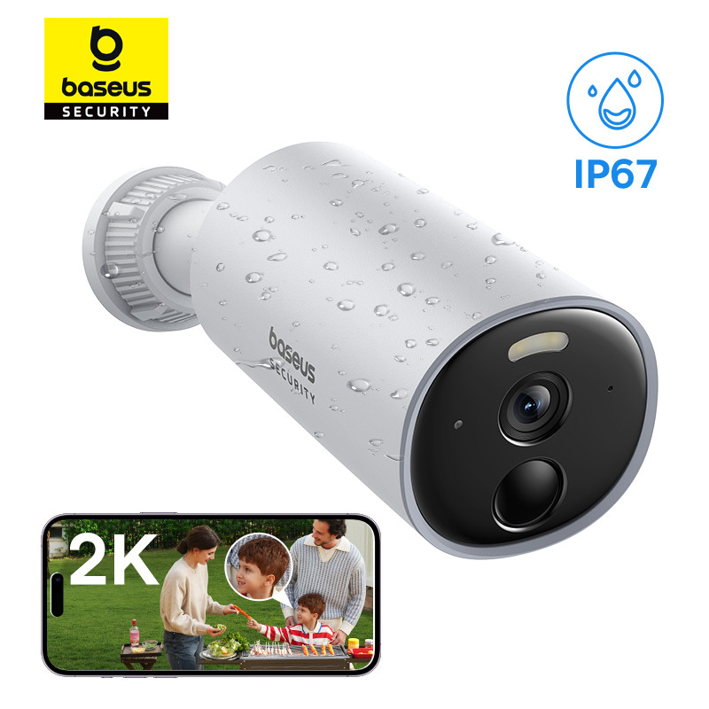 Baseus new Security B1 Outdoor Camera 2K Wireless Wifi Camera Security Protection System 24/7 ...