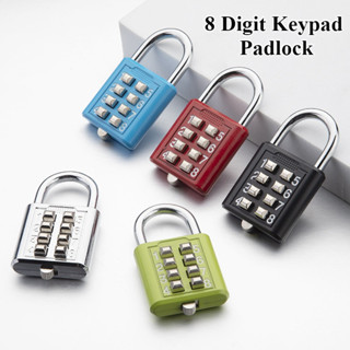 8 Digit Keypad Combination Padlock big padlock Heavy Duty Digital Anti ...