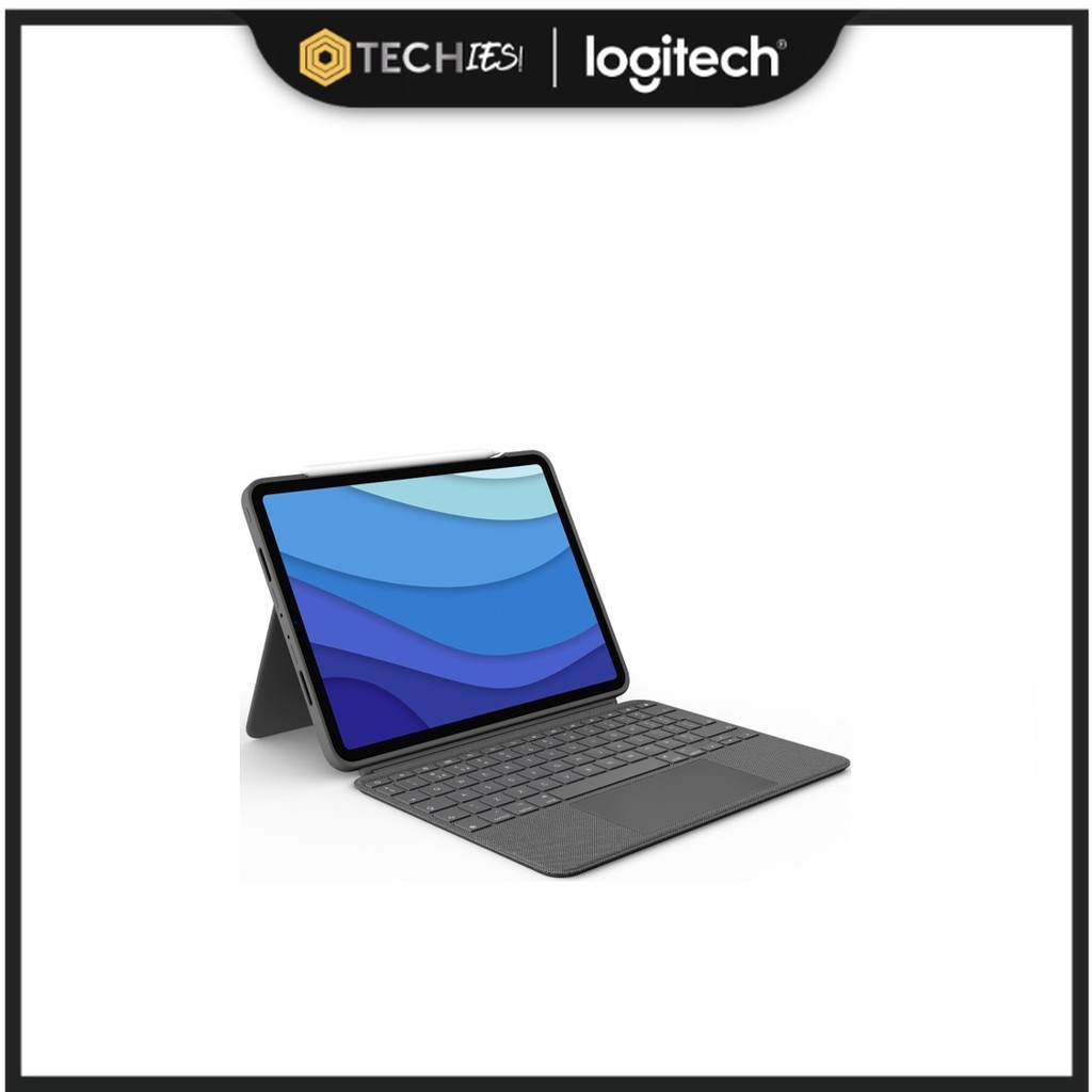 Logitech Combo Touch Backlit Keyboard Case with Trackpad for iPad Pro ...