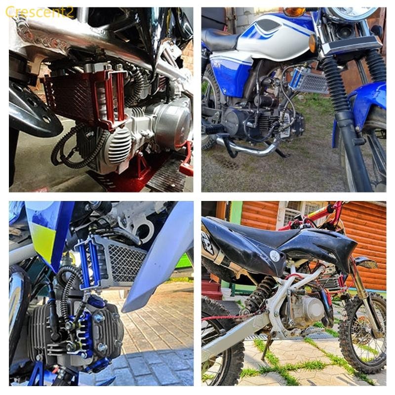 Crescent2 Universal Motorcycle Oil Cooler Radiator Aluminium Oil ...
