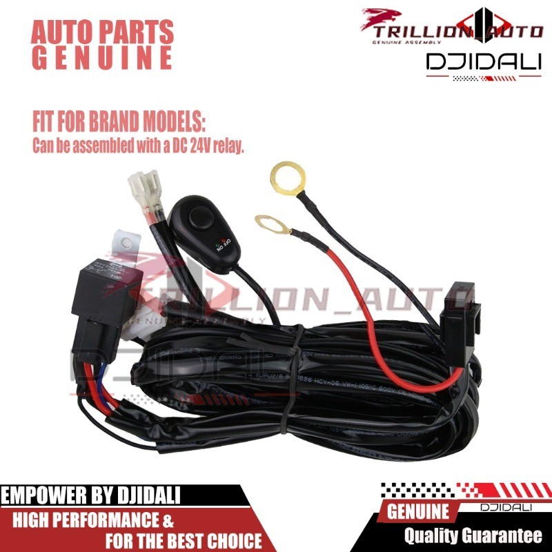 Car Work Light Driving Fog Lights lamp Wiring Harness Relay Loom LED ...