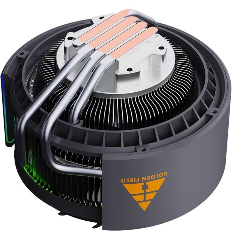 Jinhetian Engine CPU Radiator 4 Heat Pipe Turbocharged Silent Desktop ...