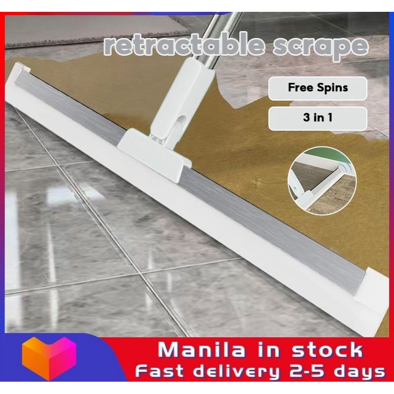 Floor Mop Cleaning Rotatable Magic Mop Floor Squeegee Bathroom Wiper ...