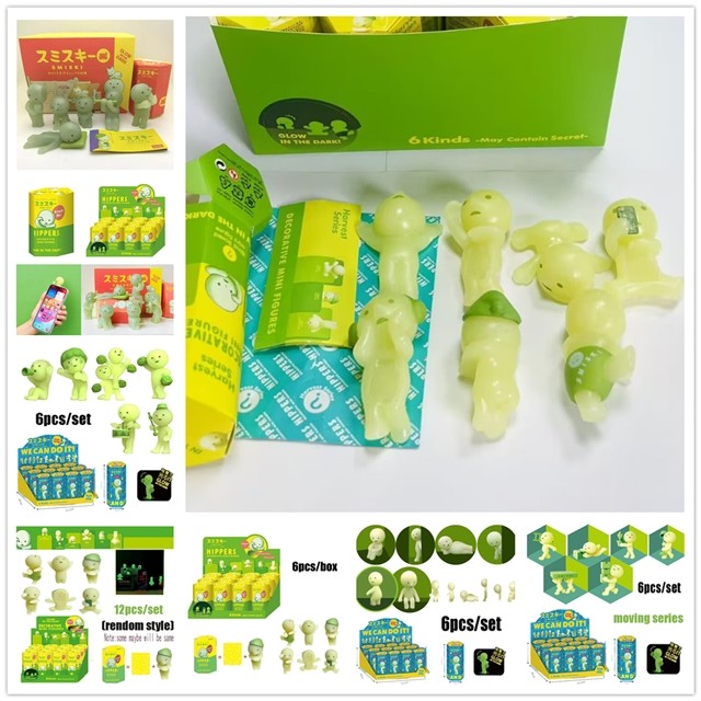 12pcs Smiski Hippers Blind Box Mini Figure Sonny Angel Smiski Living ...