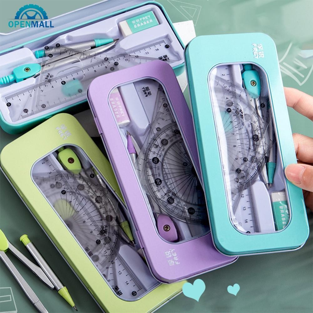 OPENMALL 7Pcs Geometric Mathematical Drawing Tool Set Multi-functional ...
