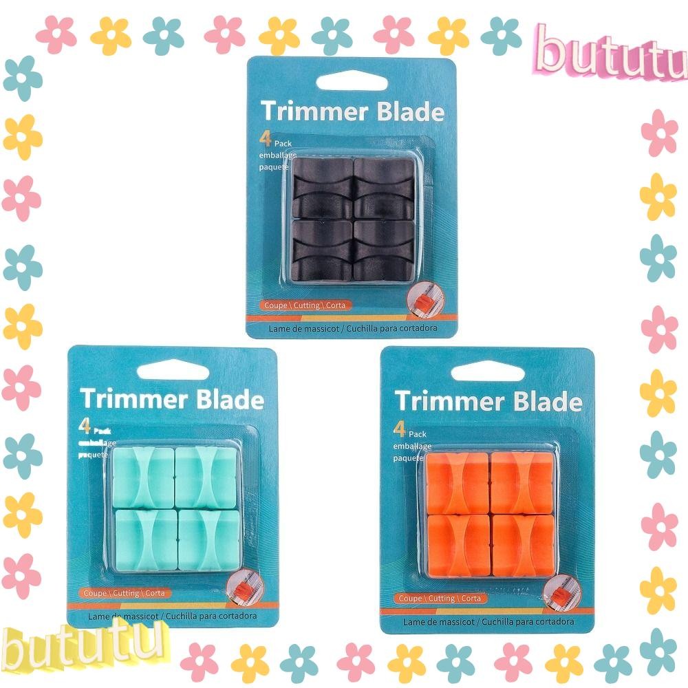 BUTUTU 4PCS Paper Cutter Replacement Blade, 3 Colos for Choose Plastic ...