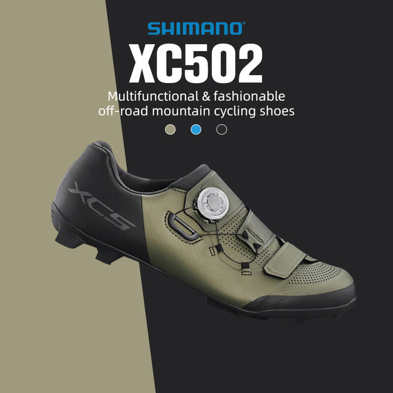 SHIMANO XC502 MTB Bike Lock Shoes Shimano Lock Shoes Bike Riding Lock ...