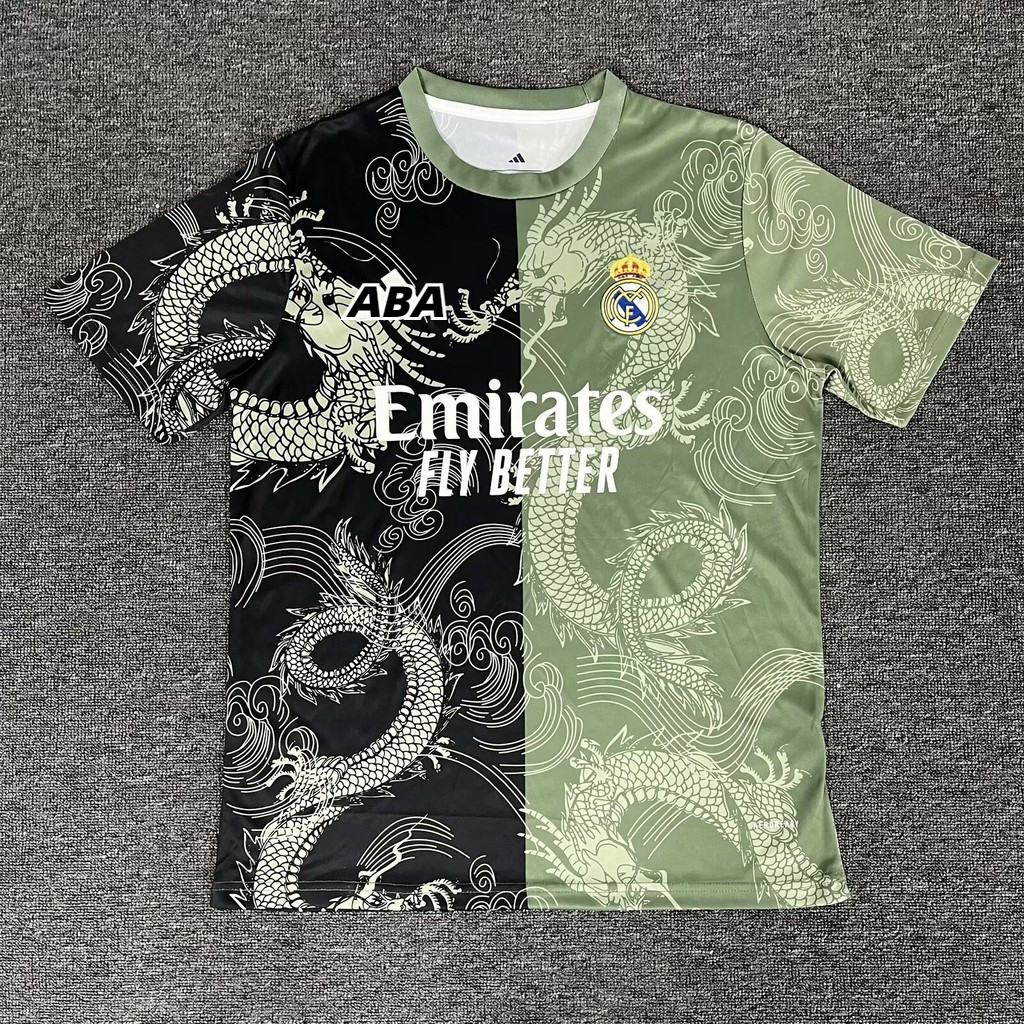 25-26 Black White Dragon Football Shirt Jersey HM | Shopee Philippines