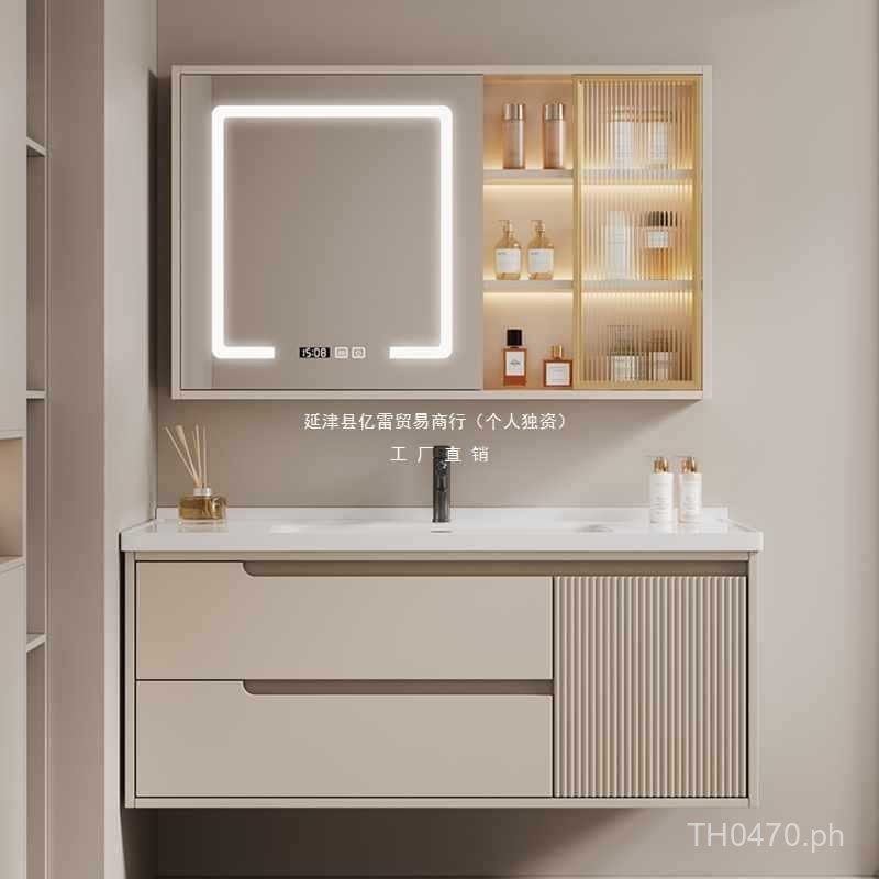 Cabinet Combination Smart Bathroom Cabinet Wash Basin Integrated Basin ...