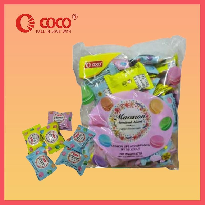 COCO Assorted Macarons - Variety Pack, 376g Box, 60 Pieces of French ...