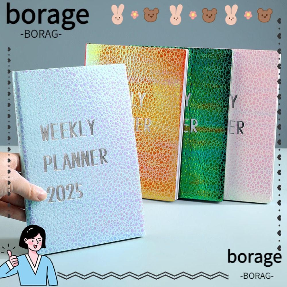 BORAG 2025 Agenda Book, English A5 2025 Planner Notebook, Minimalist To ...