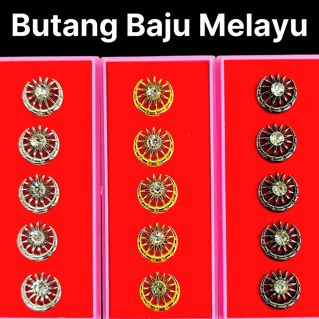 Butang Button Baju Melayu Bulan Bintang Raya Batu Premium Eksklusif ...
