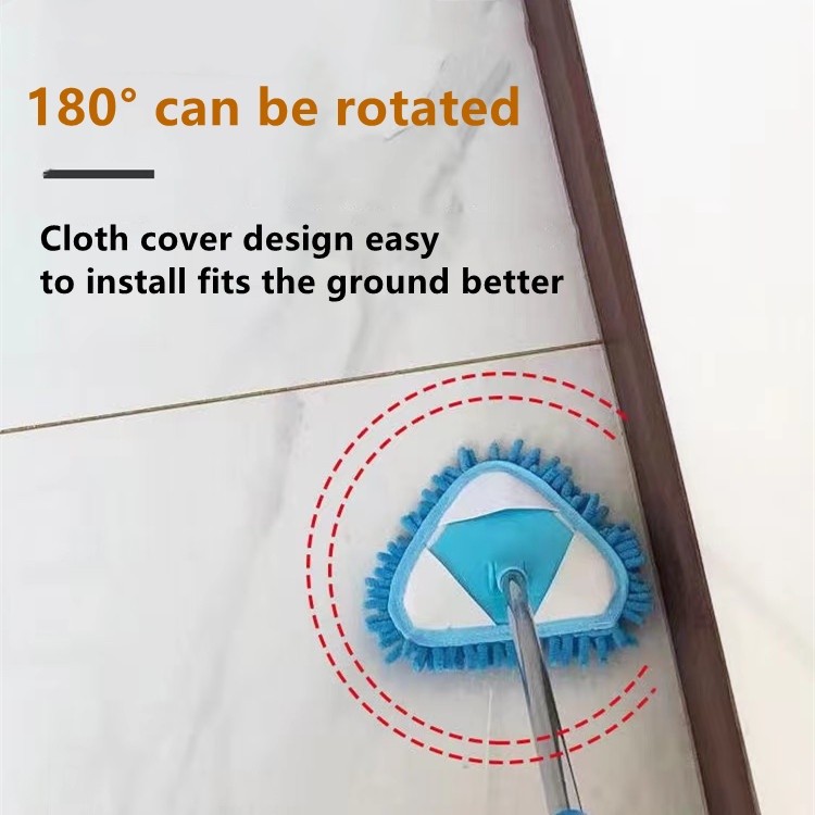 Ceiling Mop Long Handle Mop 180 Rotating Triangle Mop mop for floor ...