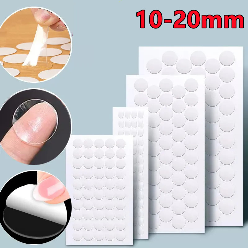 Transparent Double-sided Tape 10mm-20mm Diameter Acrylic Circular ...