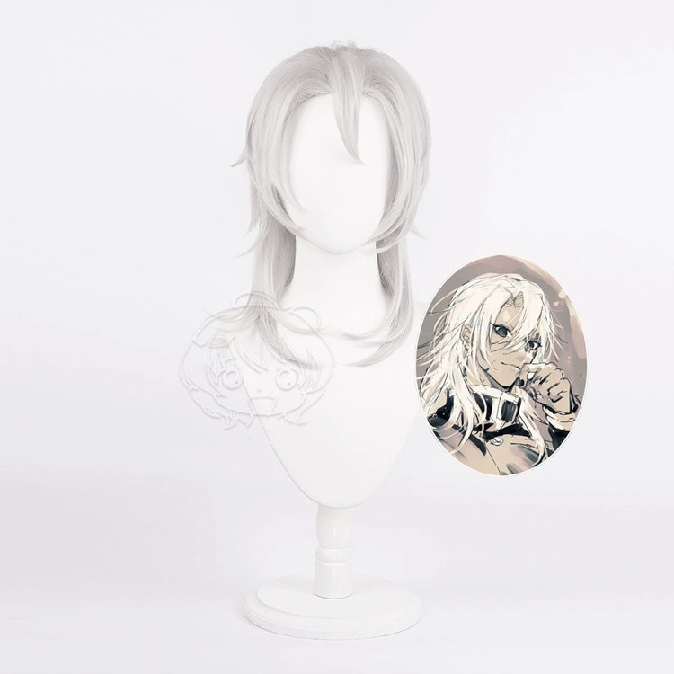Silver Grey Hair Wig With Loose Hair for Demon Slayer Uzui Tengen for ...