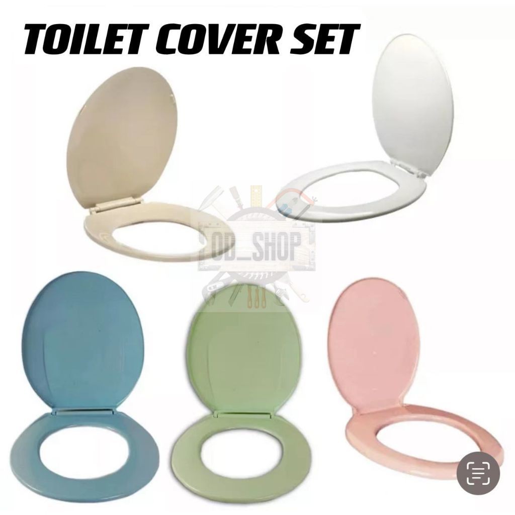 Original Toilet Seat Cover (Plastic) Standard Size Only (SET) | Shopee ...