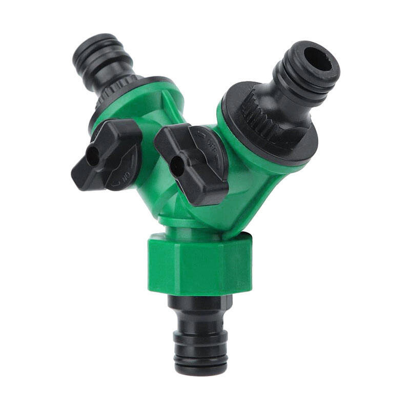 GG+2 way tap water Splitter garden tap Irrigation valve Hose Pipe Quick ...