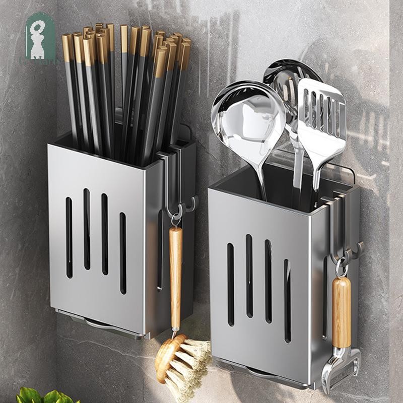 GMARTY al Kitchen Utensil Storage Rack Chop Draining Holder Wall ...