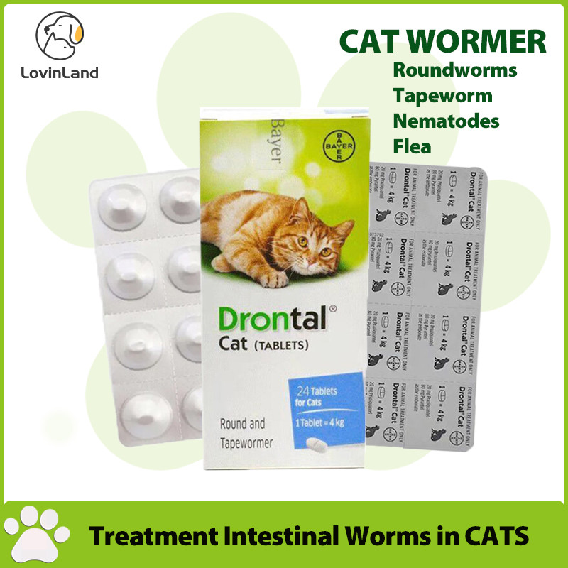 Bayer Drontal Cat Deworming Tablet 1 Box(24 Tablets) | Shopee Philippines