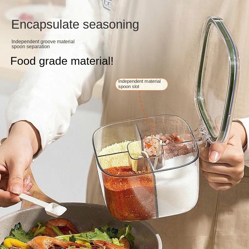 in stock condiments organizer Seasoning Box Integrated Multi-Grid ...