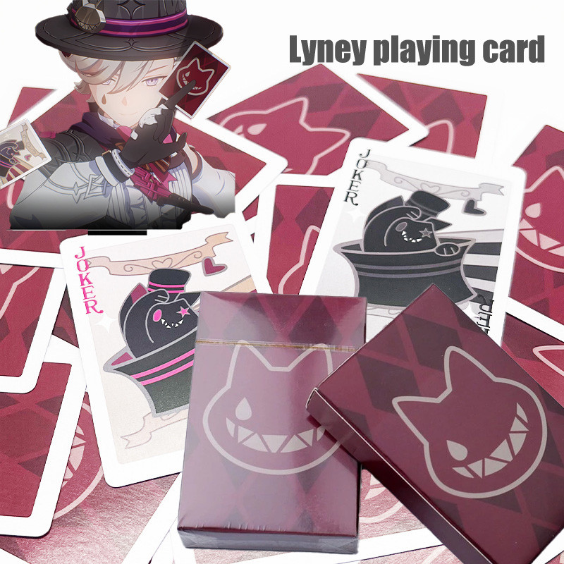 Genshin Impact Lyney Playing Card Cos Magic Props | Shopee Philippines