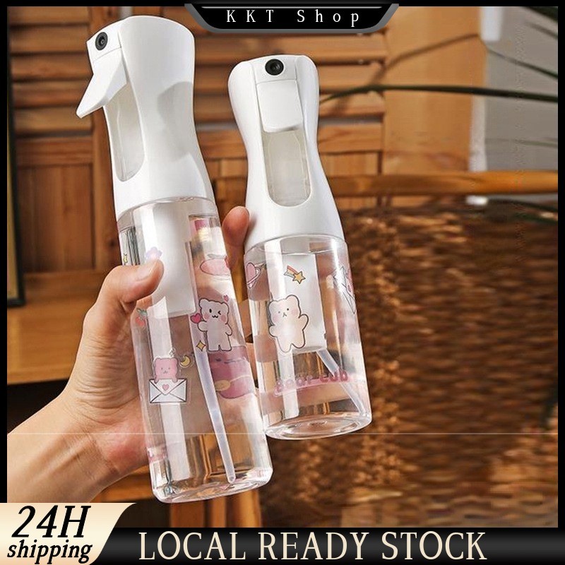 Spray Bottle 300ml Continuous Spray Nano Fine Mist Sprayer Alcohol ...