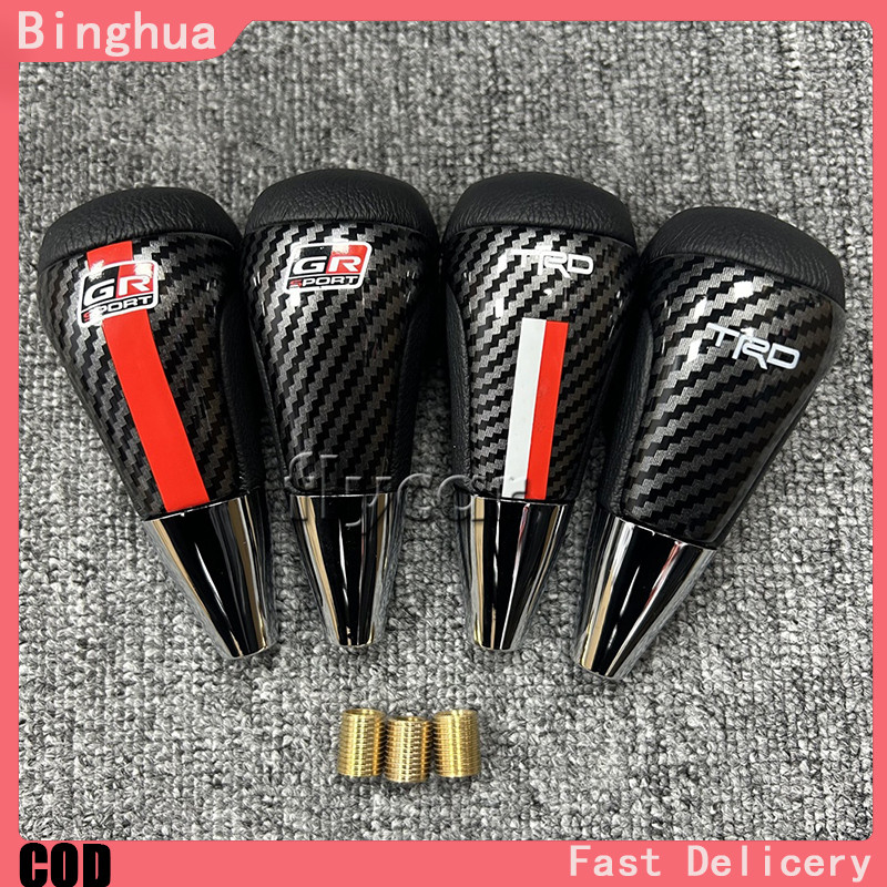 TRD GR Sport Racing Gear Shift Knob Shifter Lever for Toyota Leather ...