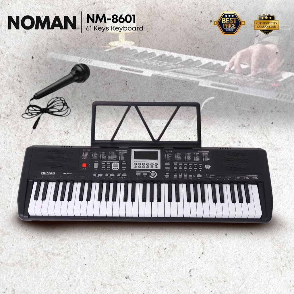 Noman NM-8601 61 Keys Keyboard ( NM8601 / NM 8601 ) | Shopee Philippines