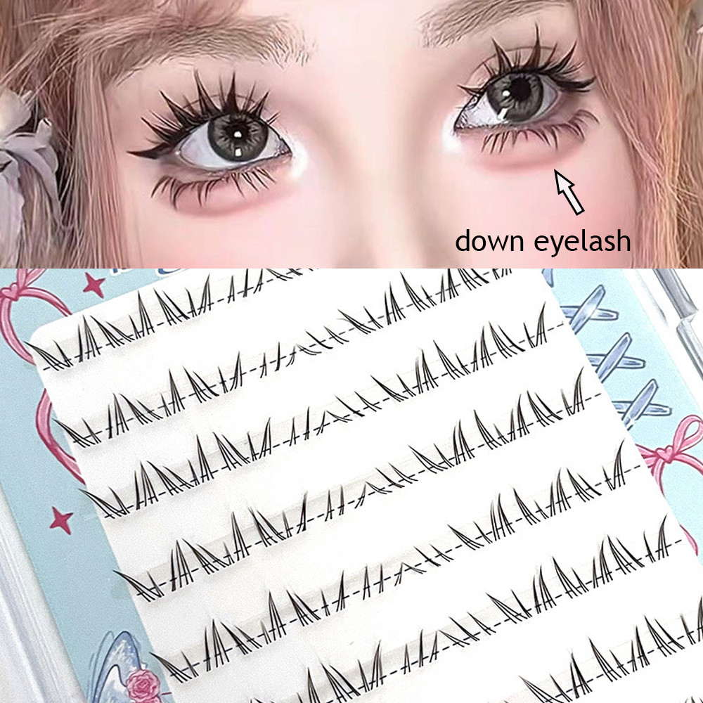 2025 New Cluster Eyelashes Lash Grafting Under Eyelash Lower Extension ...
