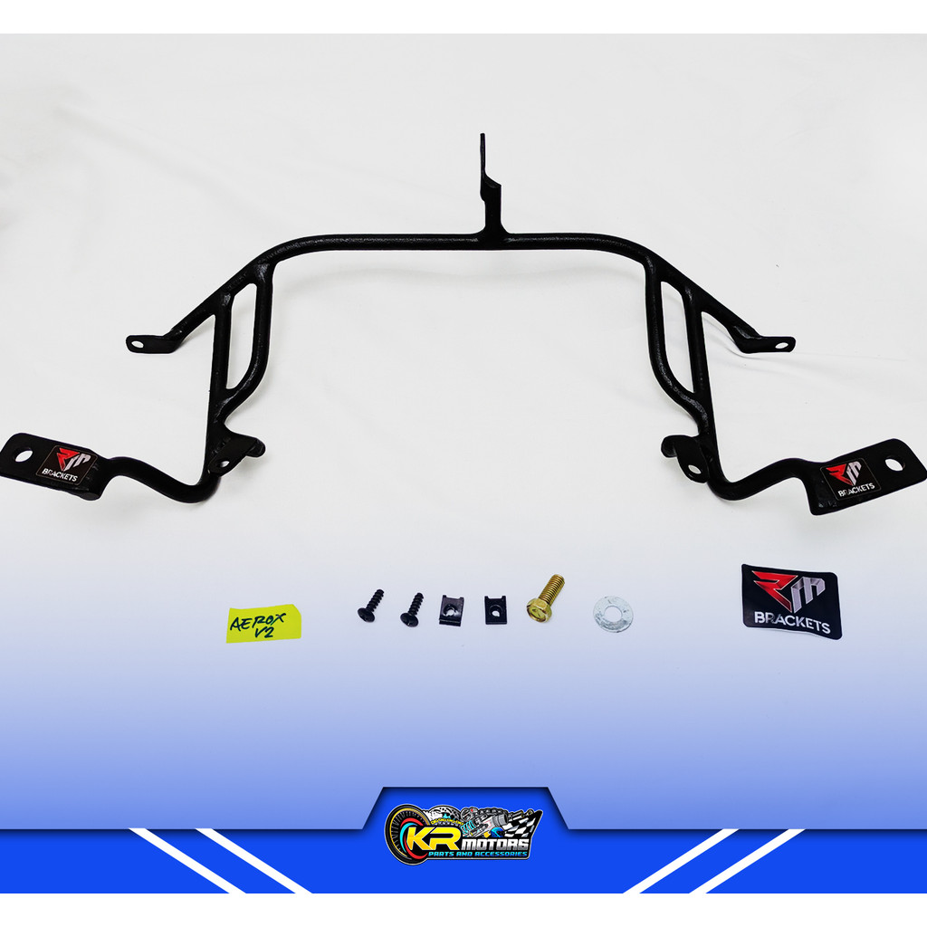 RM BRACKET AEROX V2 AUXILLIARY LIGHTS BRACKET BLACK POWDER COATED IRON ...