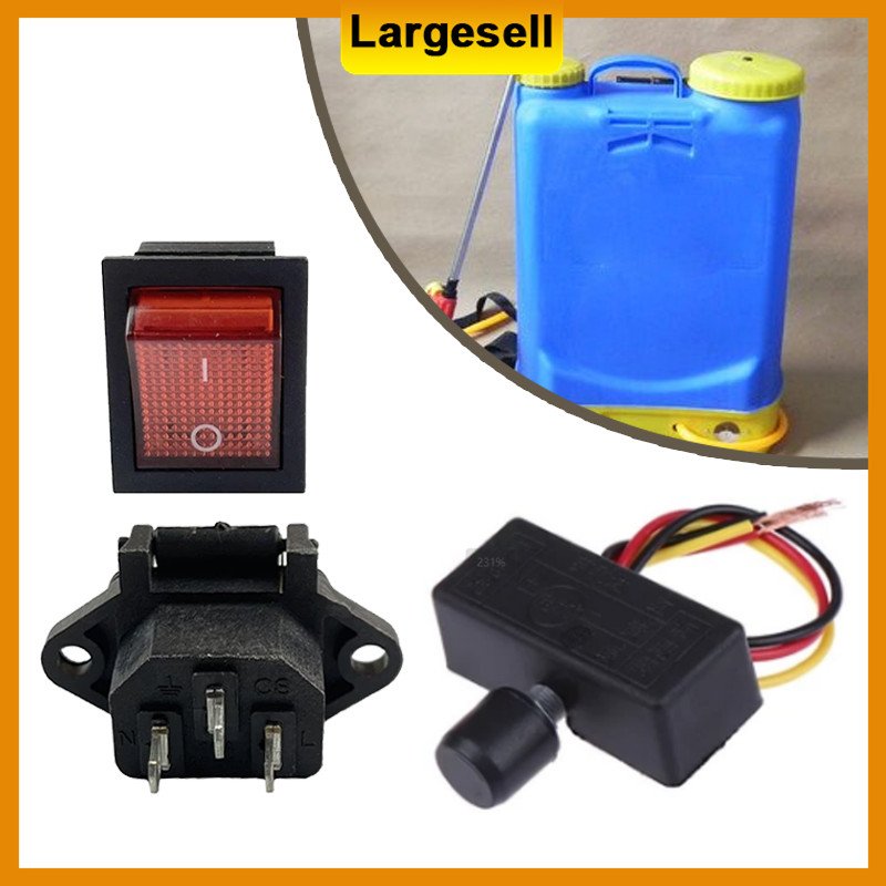 3Pcs/Set Electric Sprayer Speed Controller Switch 12V Knapsack Sprayer ...