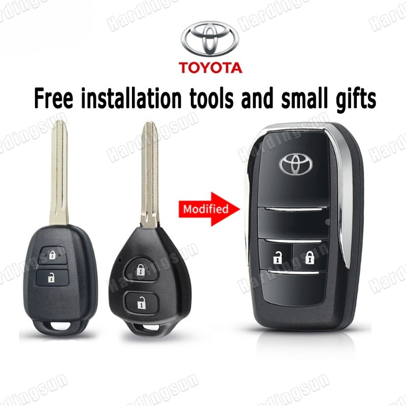 Suitable for Toyota 2 Button Vios 4th Gen 4 2019 2020 2021 Car Folding ...