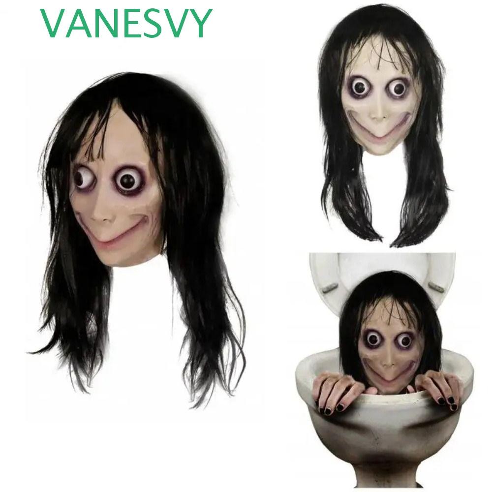 VANESVY Halloween Ghost Mask, Cosplay Scary Momo Scary Mask, Stage ...