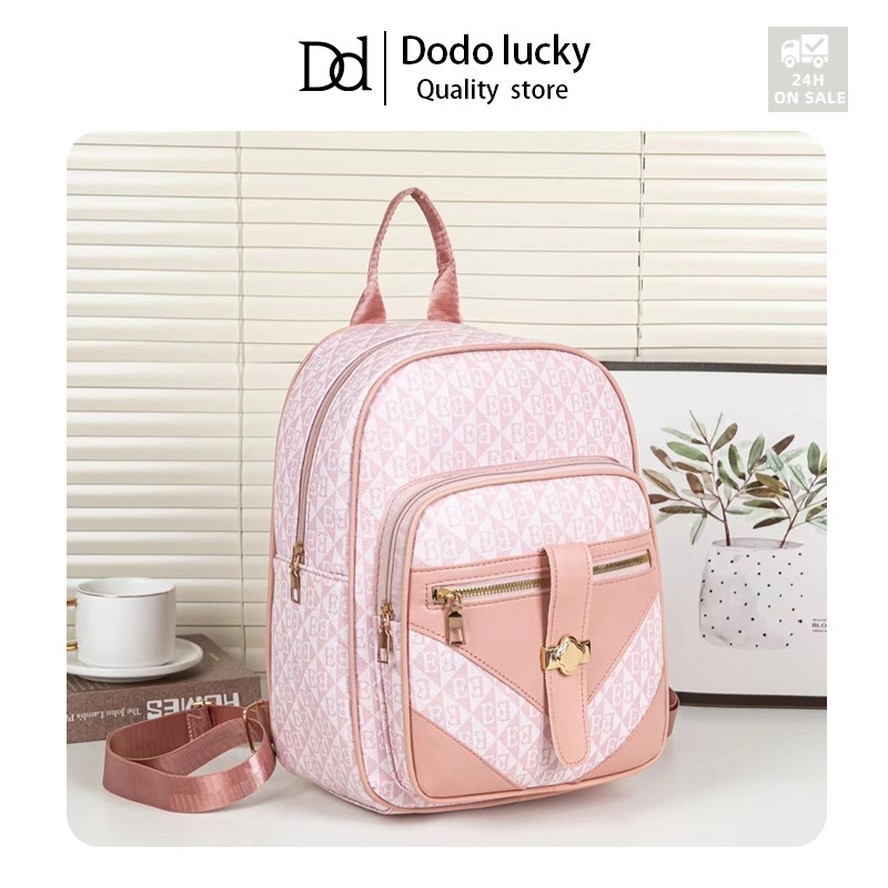 Dodo Korean Bagpack For Ladies School Bag Watperoof Leather 3 zipper ...