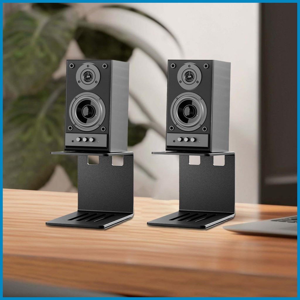 Desk Speaker Stands Desktop Speaker Mount Stand Heavy-Duty Studio ...