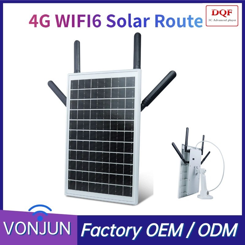 4G+Solar WIFI6 Router, solar-powered SIM card router, waterproof ...