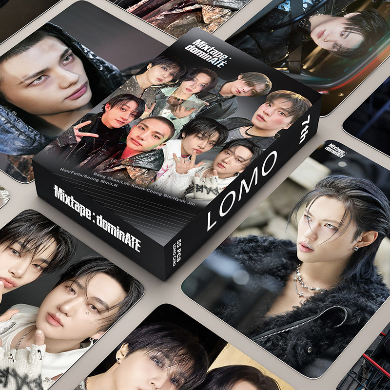 55pcs STRAY KIDS SKZ Mixtape dominATE Project Lomo cards 7th ...
