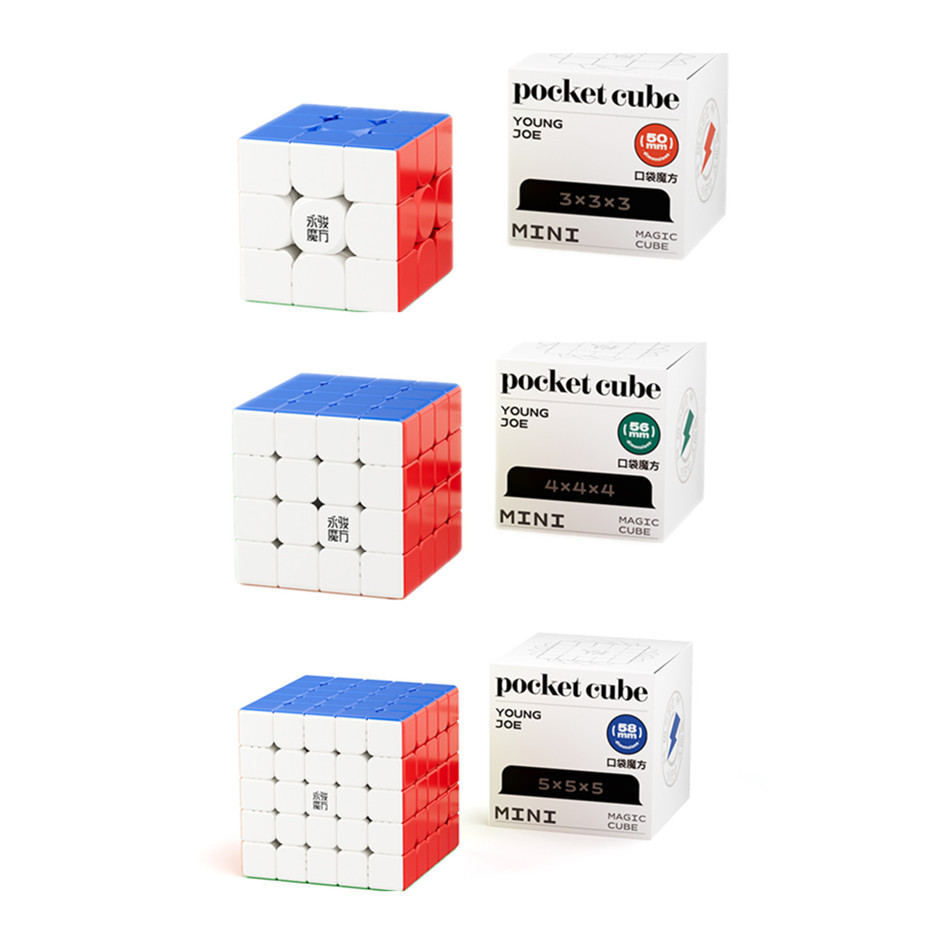 YongJun MINI POCKET CUBE 3x3 4x4 5x5 Magnetic Magic Cube Speed Cube YJ ...