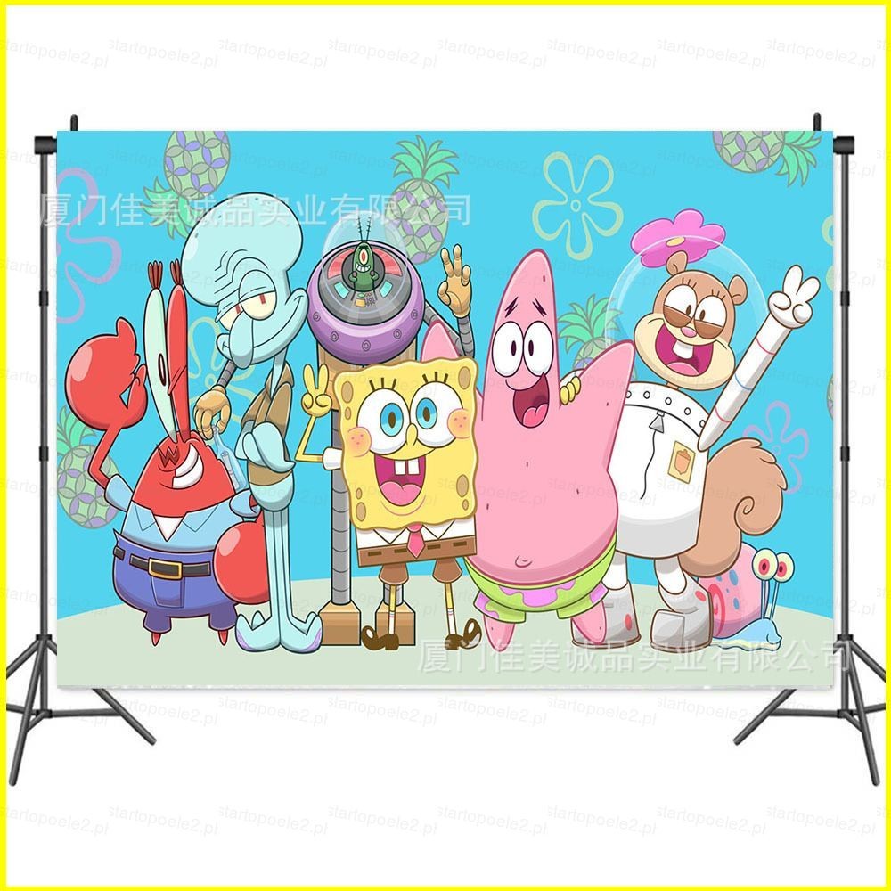 ST2 SpongeBob SquarePants Theme decoration Celebrate birthday Photo ...