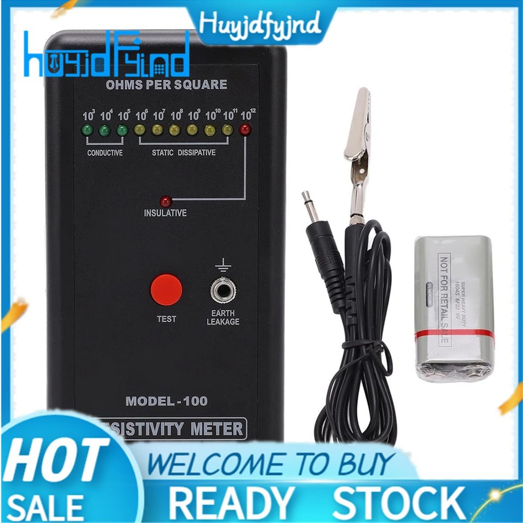 Surfaces Resistance Tester, Handheld Electrostatic Static Resistivity ...
