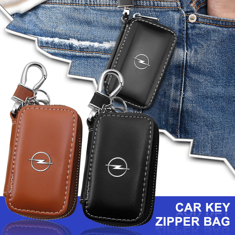 Leather Key Wallet Car Key Bag Multi Function Key Case For Opel Astra j ...