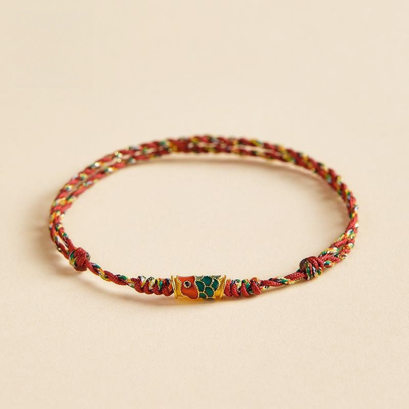 bugr Handmade Knots Red Black String Lucky Bracelets For Men Women ...