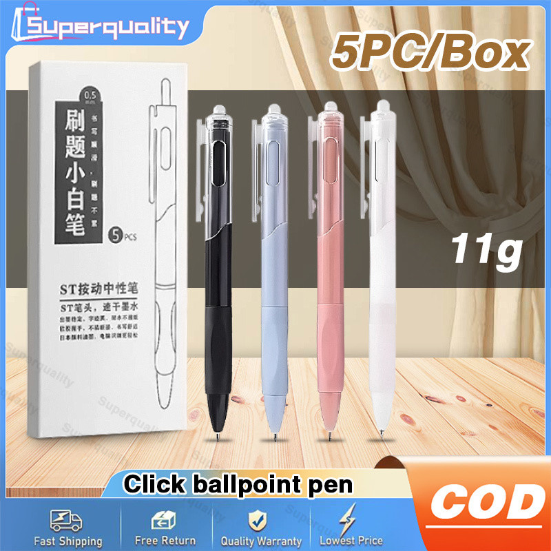Gel Pen 0.5mm ST Tip Office Supplies Black Ink Stationery for Students ...