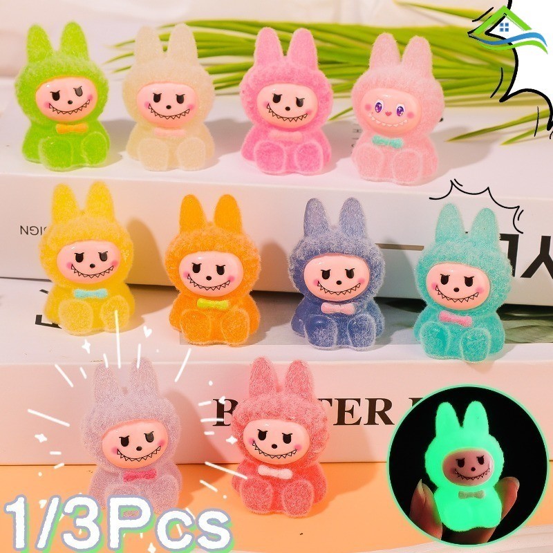 Multi Purpose Luminous Labubu Car Center Console Ornament- Cartoon Cute ...