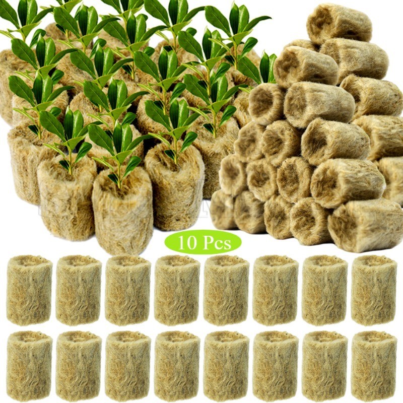 10Pcs Seedling Grow Plug - Seedling Rock Wool - Soilless Planting ...