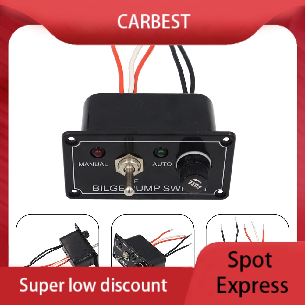 【Good】3-Way Marine Bilge Pump Switch Panel DC 12V 3-Position Switch ...