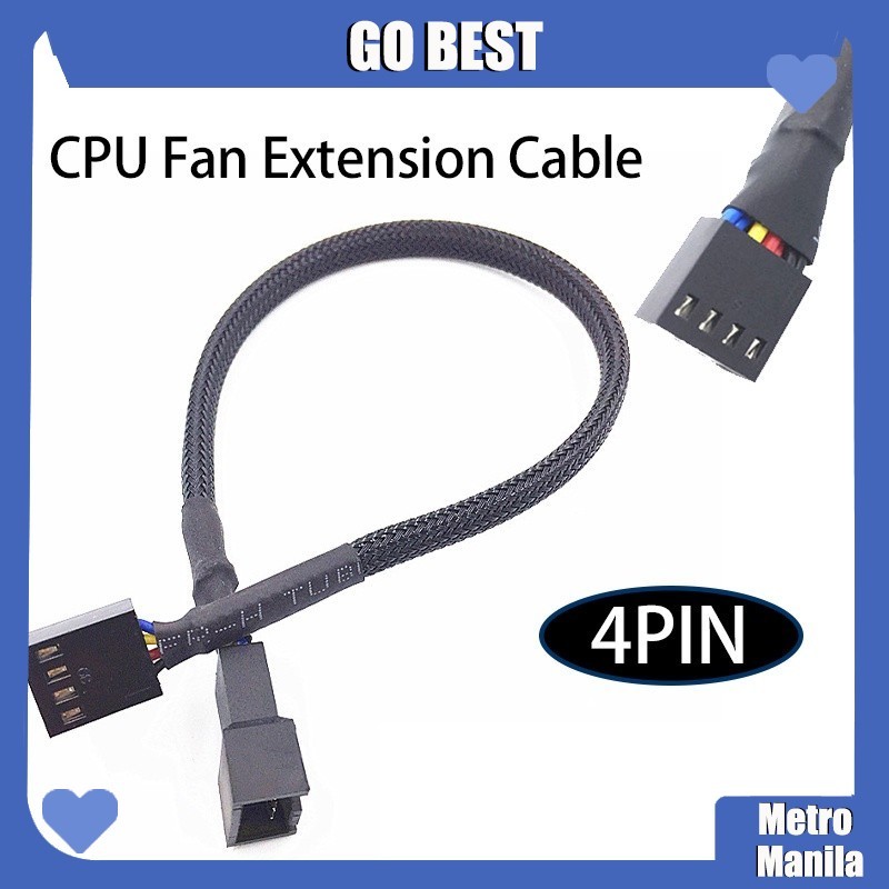 4 Pin PWM Connector Case Fan Extension Power Cable for Computer CPU for ...